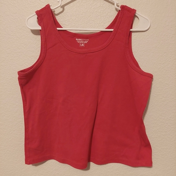 Basic Editions | Tops | Basic Editions Hot Pink Tank Top Large | Poshmark